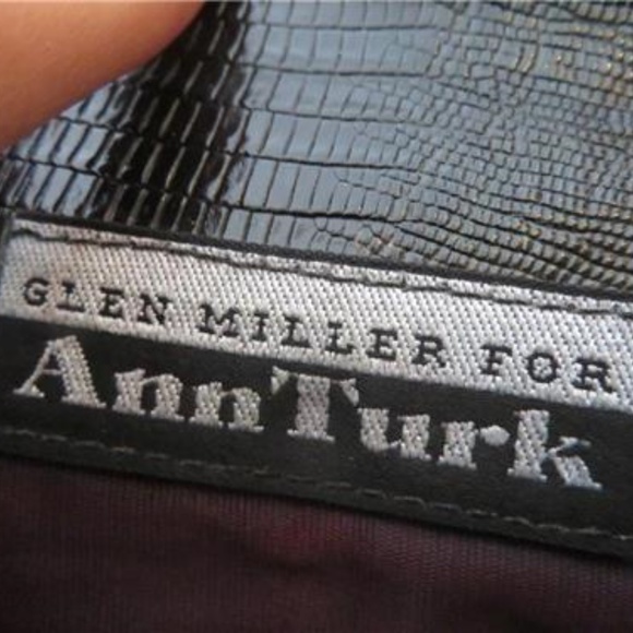 ANN TURK | Bags | Glen Miller For Ann Turk Black Leather Wallet | Poshmark